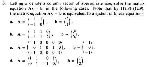 SOLVED: Letting denote column vector of appropriate size, solve the ...