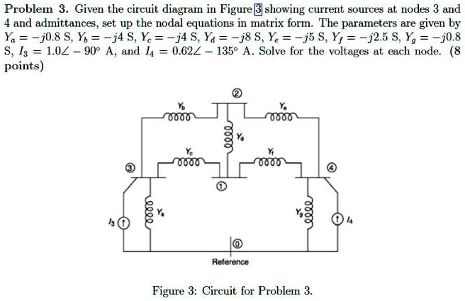 SOLVED: Problem: Given the circuit diagram in Figure E, showing current ...