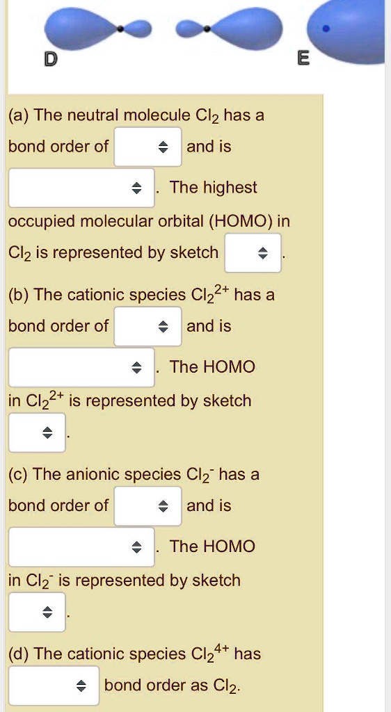 m a the neutral molecule clz has a bond order of and is the highest ...