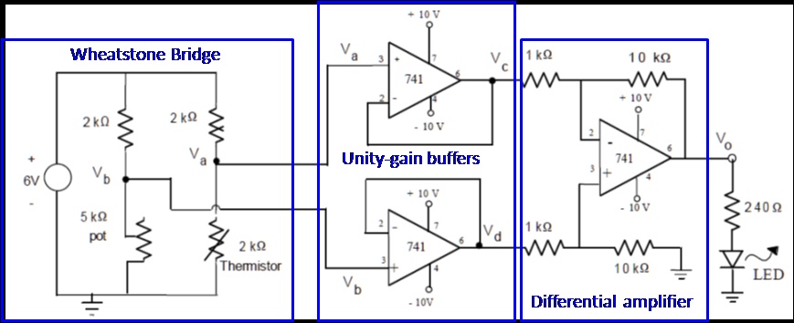 6V Wheatstone Bridge V a 2 ?? 2 ?? V Va Vb 5 ?? pot 2 ?? + 10 V 3 7 V C ...