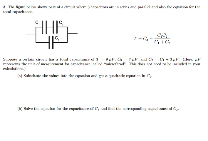 SOLVED: The figure below shows DaTt total capacitance. circut Where ...