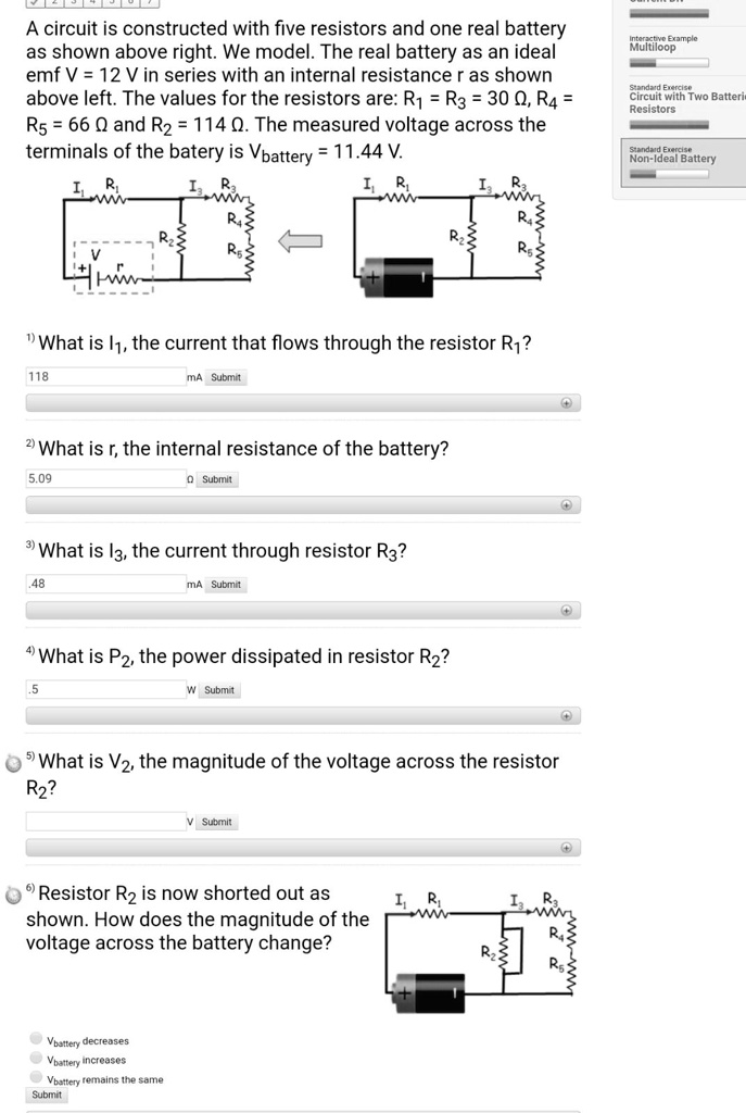 SOLVED: LASCSCA A circuit is constructed with five resistors and one ...