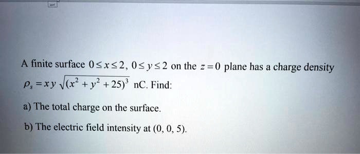 SOLVED: A finite surface with dimensions 0