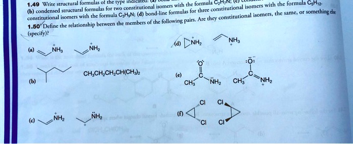 149 write structural formulxs thc type leomci with the formula czhan ...