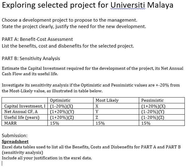 SOLVED: Text: Exploring selected projects for Universiti Malaya Choose ...