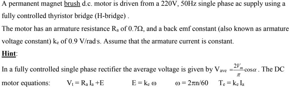 SOLVED: i) Draw the circuit diagram. ii) Draw the voltage and current ...