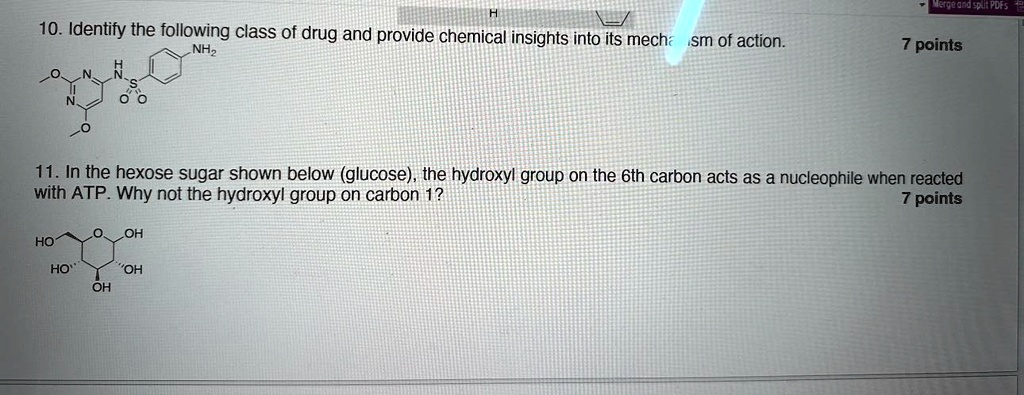 SOLVED: Identify the following class of drug and provide chemical insights into its meche sm of ...