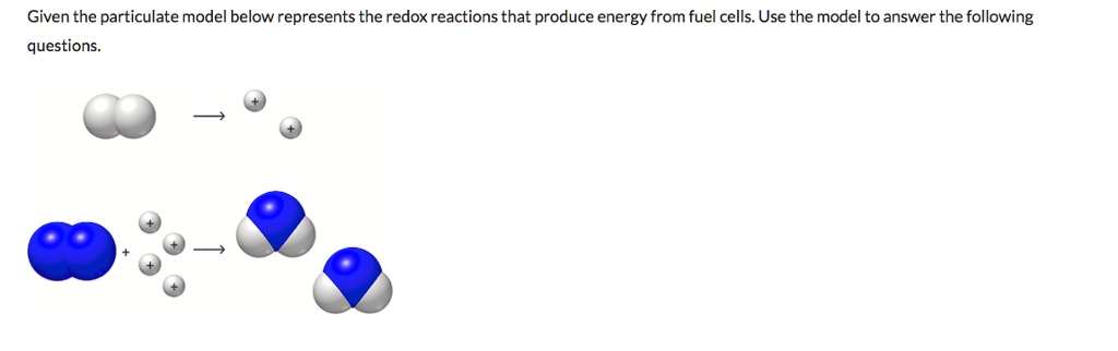 SOLVED: Given the particulate model below represents the redox reactions that produce energy ...