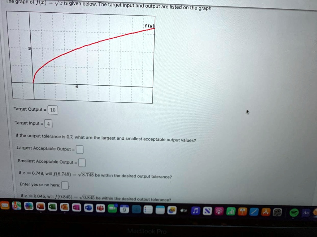 Solved Text The Text Provided Below The Target Input And Output Are Listed On The Graph Fx