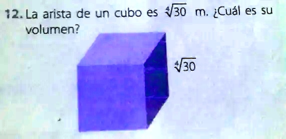 SOLVED: 12.La arista de un cubo es 430 m iCual es su volumen? 430 SOLVED: 12.La arista de un cubo es 430 m iCual es su volumen? 430