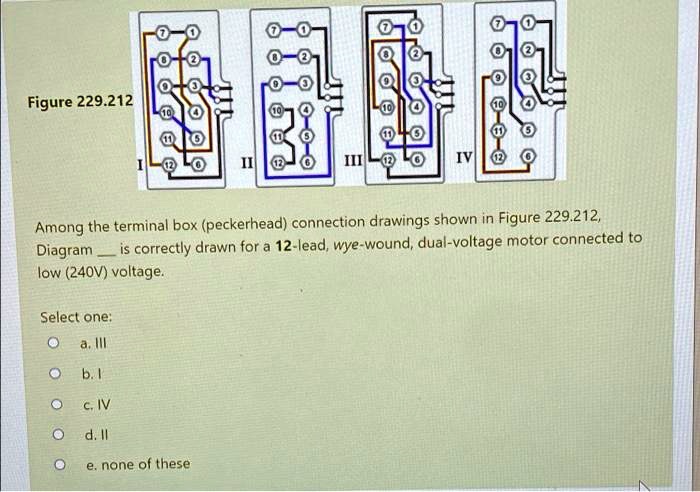 Solved Figure 229212 Among The Terminal Box Peckerhead Connection Drawings Shown In Figure