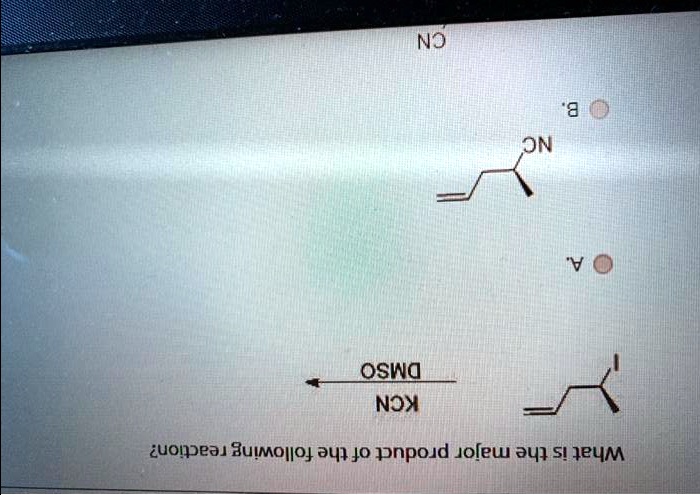 Cn qb nc dmso kcn what is the major product of the following...