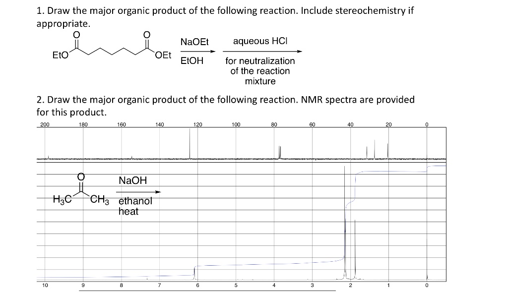 SOLVED: Draw the major organic product of the following reaction: Include stereochemistry if ...