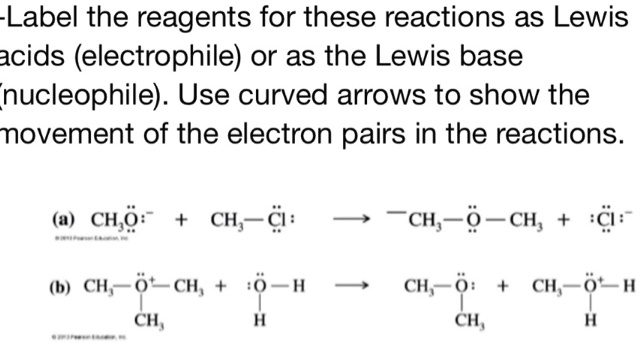 SOLVED:Label the reagents for these reactions as Lewis acids ...