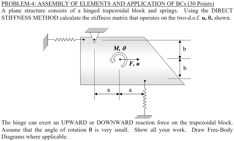 PROBLEM-4: ASSEMBLY OF ELEMENTS AND APPLICATION OF BCS (30 Points) A ...