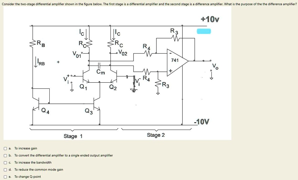A Differential Amplifier Amplifies The Between Two Input Signals at Connor Alexander blog