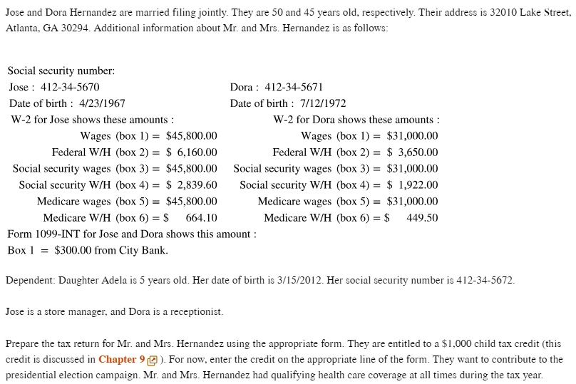 using form 1040 example steps and explanation much appreciated 2017 tax ...