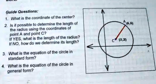 SOLVED: Gulde Questions: What is the coordinate of the center? Is it possible to determine the ...