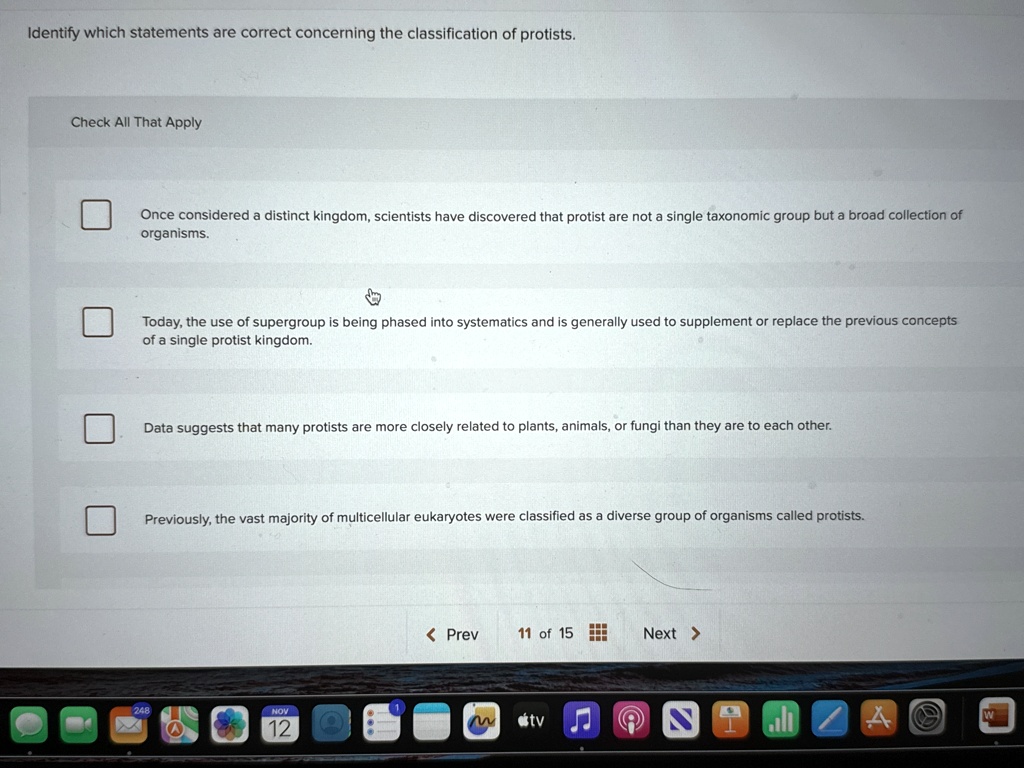 identify which statements are correct concerning the classification of ...