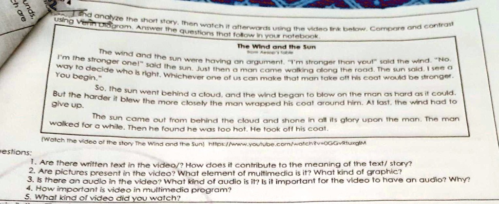 SOLVED: 5 1 8 That thing analyze the whole story; Kdo from Inan After ...