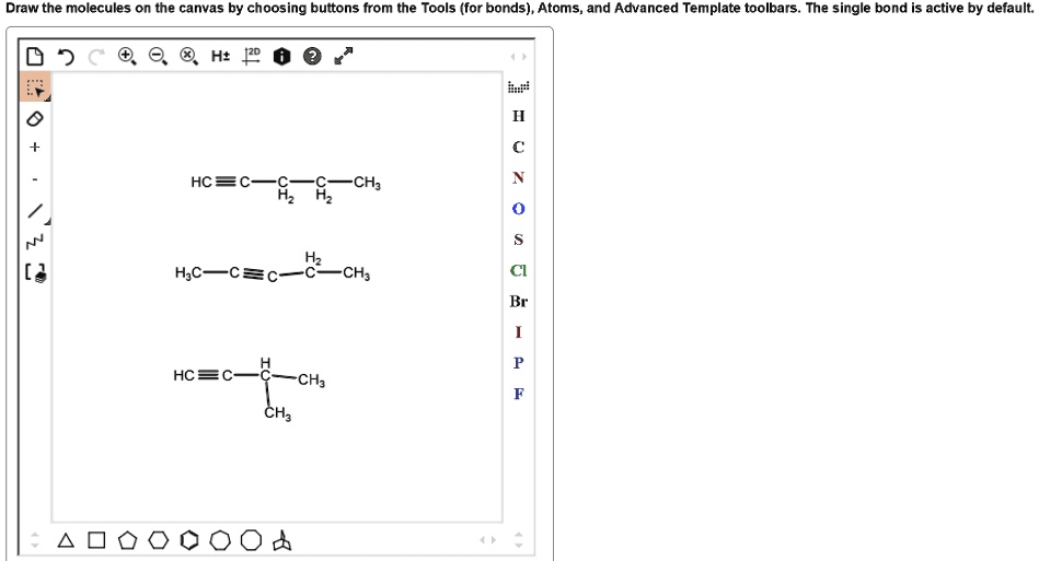 SOLVED: 'Write structural formulas for all of the possible isomers of n -pentyne that can be ...
