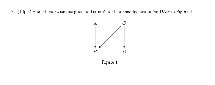 SOLVED: (1Opts) Find all pairwise marginal and conditional ... SOLVED: (1Opts) Find all pairwise marginal and conditional ...
