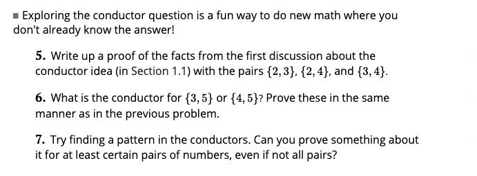 exploring the conductor question is a fun way to do new math where you ...