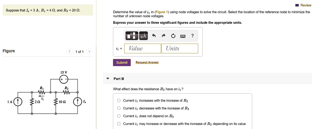 Suppose That Is 3 A R1 4 Ω And R2 20 Ω Determine The Value Of 2624