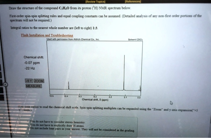 Title: Structure Determination of Compound C,H2O from Proton NMR ...