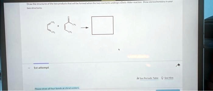 SOLVED: Texts: Draw the structures of the two products that will be formed. 1st attempt: See ...
