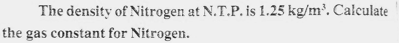 the density of nitrogen at ntpis 125 kgm3calculate the gas constant for ...