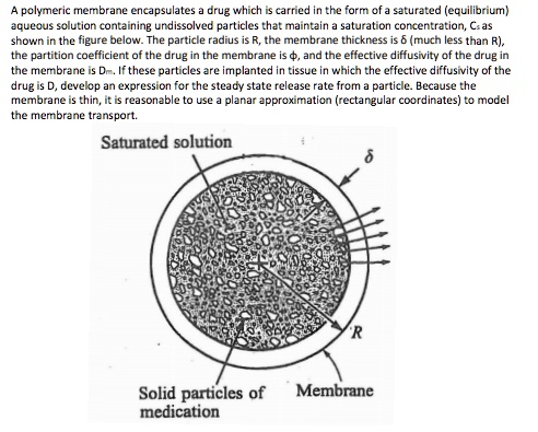 A polymeric membrane encapsulates a drug which is carried in the form ...