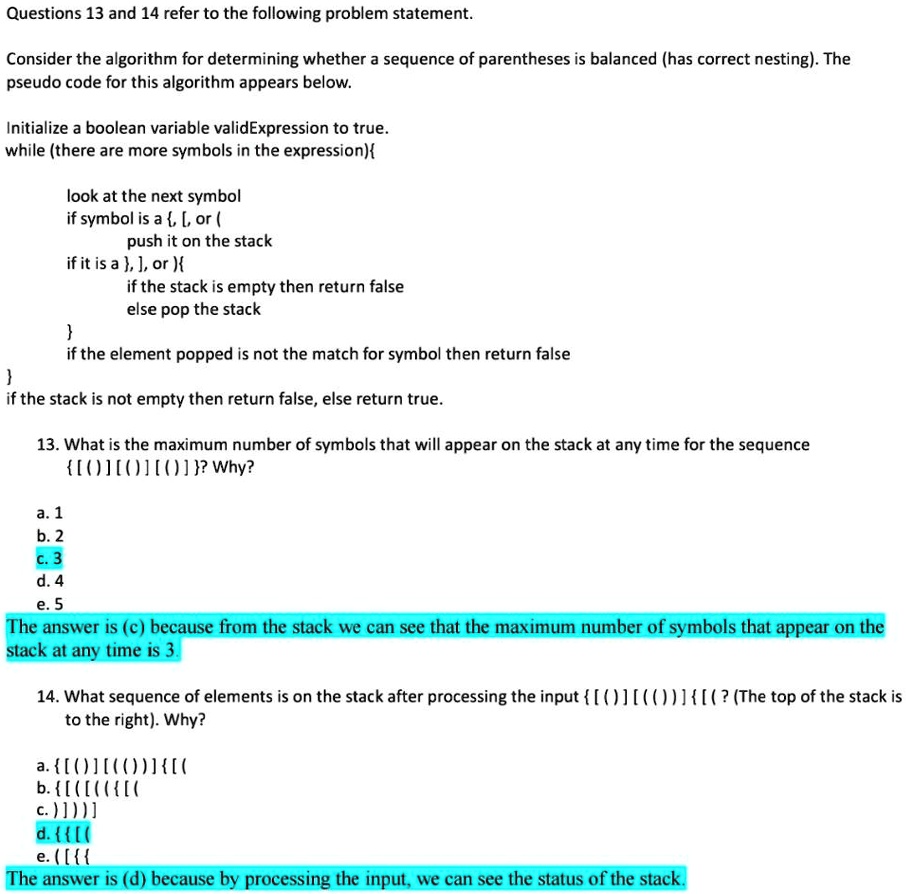 SOLVED: Texts: ignore the yellow what's the correct answer and why Questions 13 and 14 refer to ...