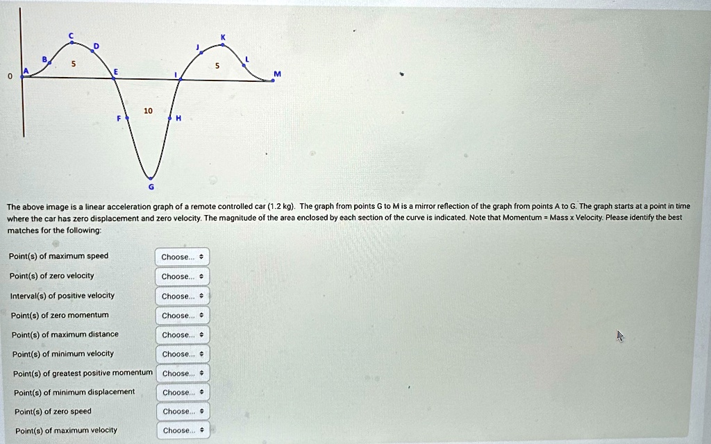 SOLVED: matches for the following: Point(s) of maximum speed Point(s ...