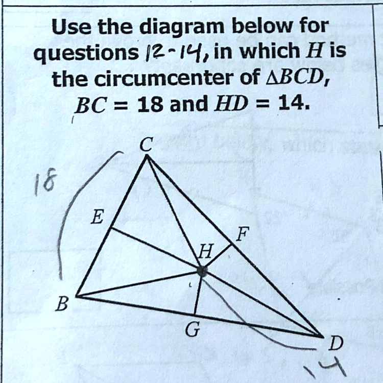 SOLVED: Find CH and EH! Quickly please!! Use the diagram below for ...