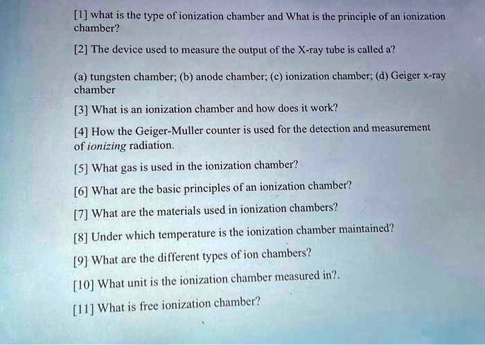 [1] what is the type of ionization chamber and What is the principle of ...