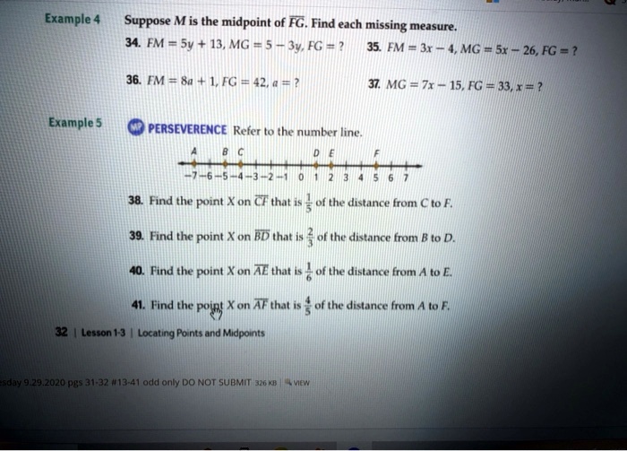 Suppose M is the midpoint of FG. Find each missing measure. FM = âˆš13, MG = âˆšJy, FG = FM + MG ...