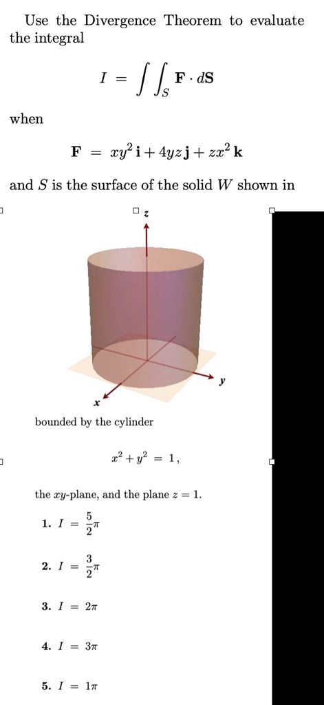SOLVED: Use the Divergence Theorem to evaluate the integral 1 = f K F ...
