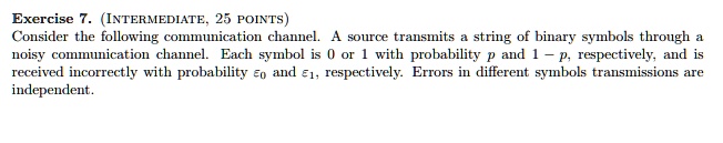 exercise intermediate 25 points consider the following communication ...