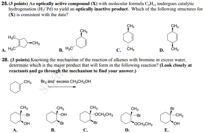 253 points an optically active compound with molecular formula ch ...