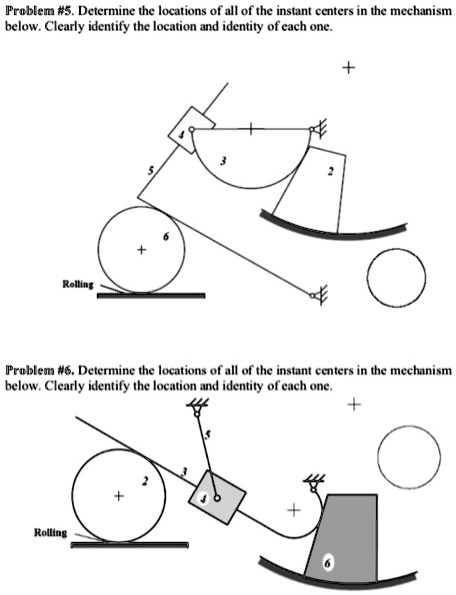 SOLVED: Problem #5. Determine the locations of all of the instant ...