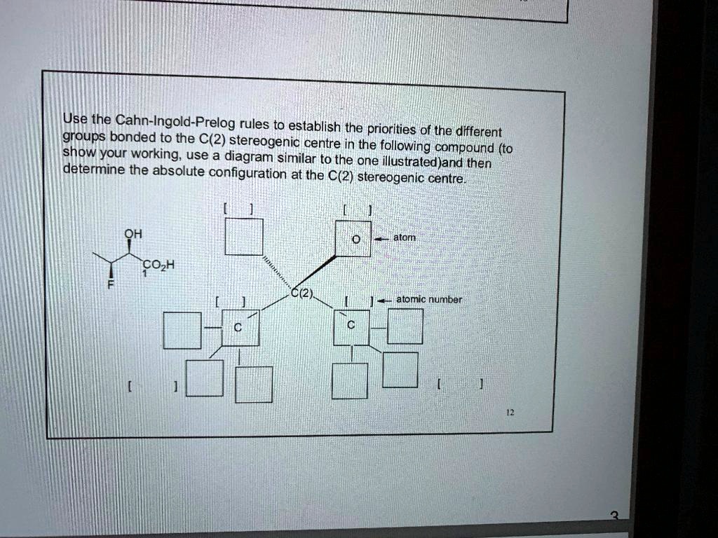 use the cahn ingold prelog rules to establish the priorities of the ...