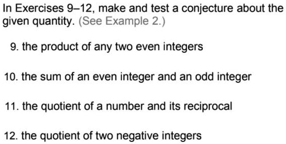 Solved In Exercises 9 12 Make And Test A Conjecture About The Given Quantity See Example 2