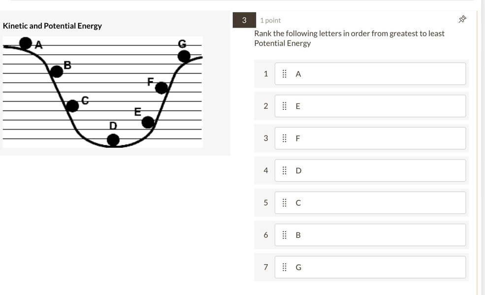 SOLVED: 'Rank the following letters in order from greatest to least ...
