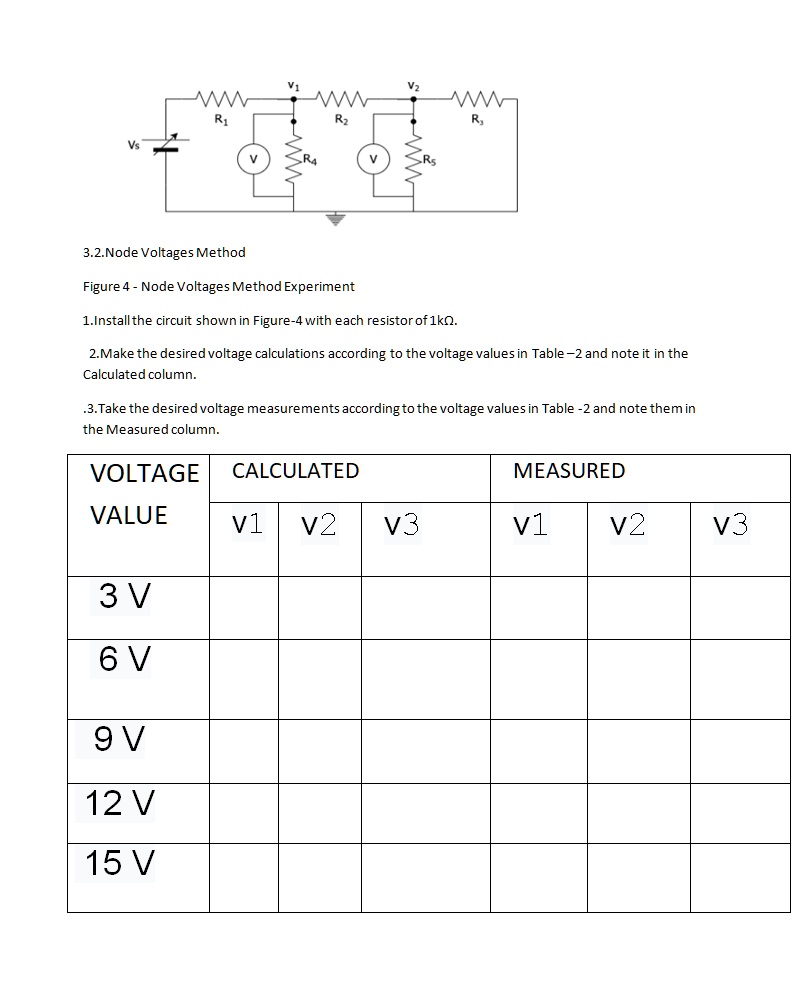 SOLVED: Obtain the desired voltage values by setting up the circuit in the simulation program ...