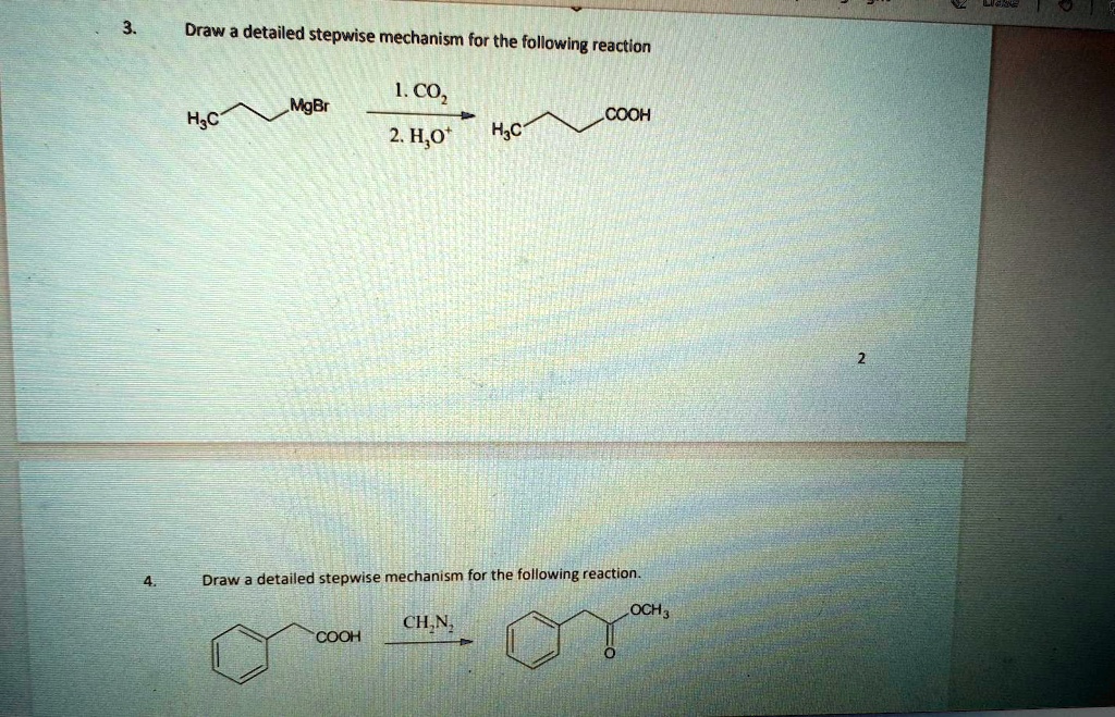 SOLVED: Draw a detailed stepwise mechanism for the following reaction ...