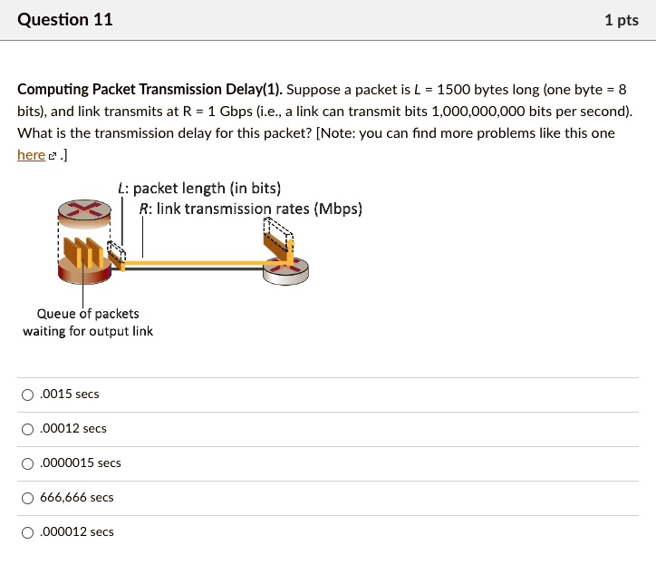 q11 please explain and show math question 11 1 pts computing packet ...