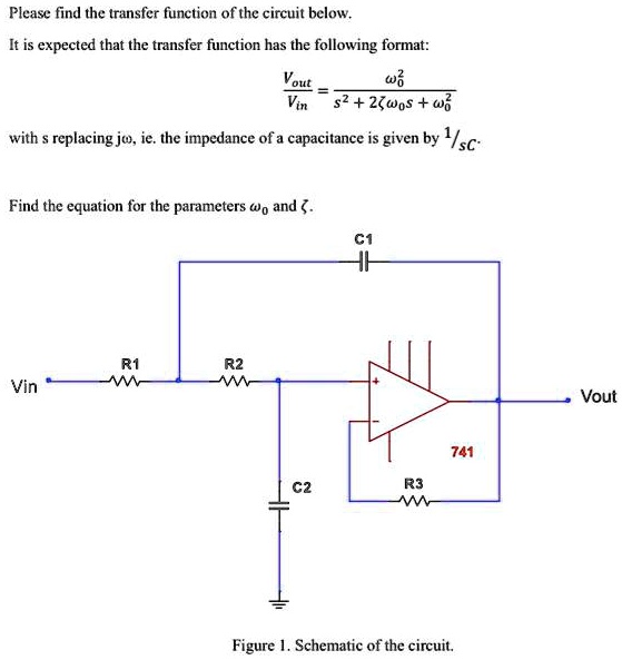 SOLVED: Please find the transfer function of the circuit below. It is ...