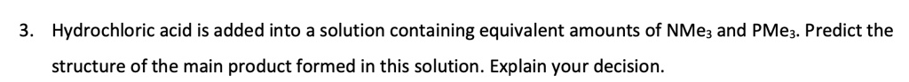SOLVED: Hydrochloric acid is added into a solution containing ...