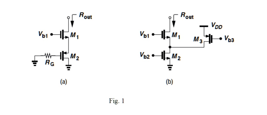 Draw the small signal model and determine the output impedance of the ...